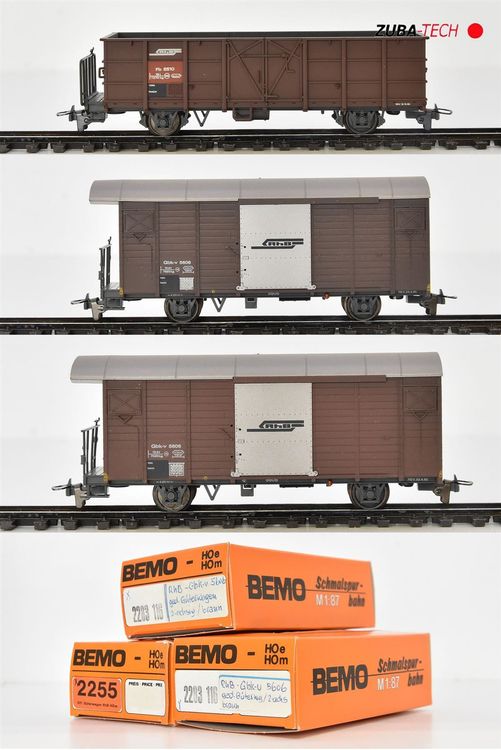 Bemo 3x Güterwagen der RhB H0m GS OVP (Gebraucht) in St. Gallen für CHF 32.5 – mit Lieferung auf ...