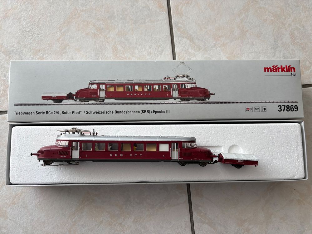 Märklin 37869 SBB Triebwagen RCe 2/4 Roter Pfeil Digital S | Kaufen auf ...