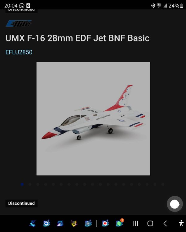 UMX F-16 28mm EDF Jet BNF Basic !!NEU!! (Neu und originalverpackt) in ...