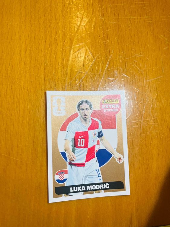 Luka Modric Gold Panini Extra Sticker WM 2026 (Neu (gemäss Beschreibung ...