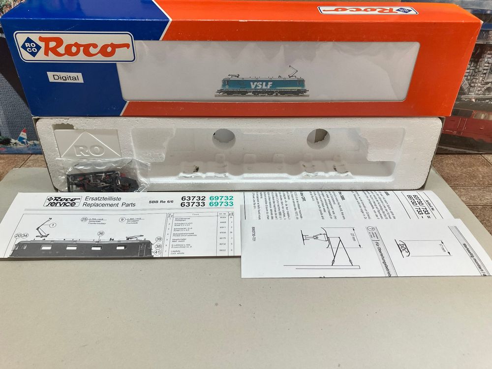 Roco 63732 SBB Re 6/6 11689 "VSLF", H0 GS DC Digital (Gebraucht) in ...