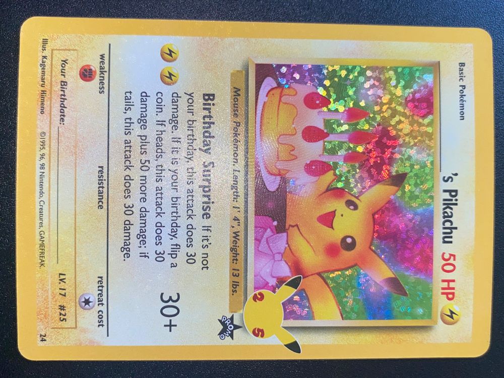 Pikachu (24) - Celebrations Classic Collection - NM+ - EN (Neu (gemäss ...
