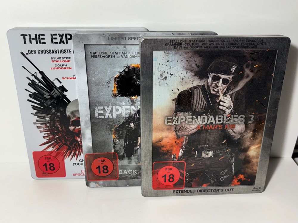 The Expendables 1-3 Blu Ray Steelbook Uncut (Gebraucht) in Wilderswil ...