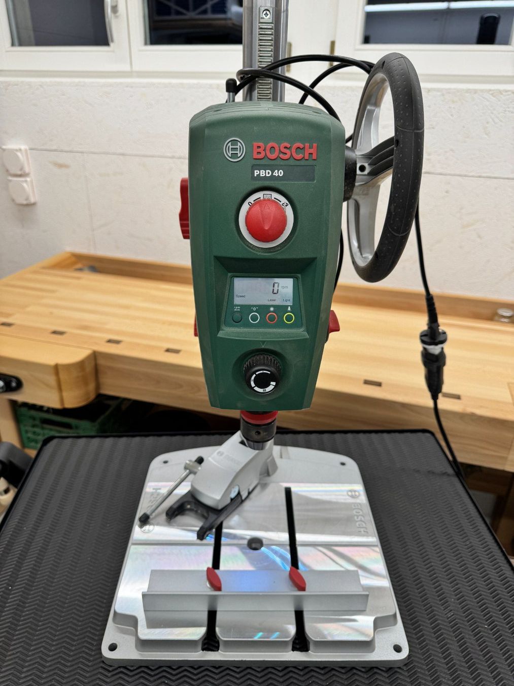 Bosch Tischbohrmaschine Blau