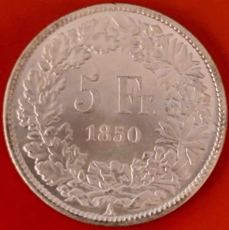 5 Franken 1850 (Replica) helle Ausführung (Gebraucht) in Arch für CHF 8 – mit Lieferung auf ...