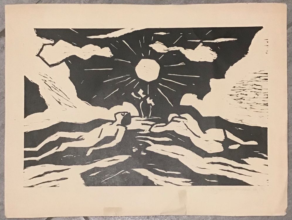 Antike Holzschnitt Unleserlich Signiert | Kaufen auf Ricardo