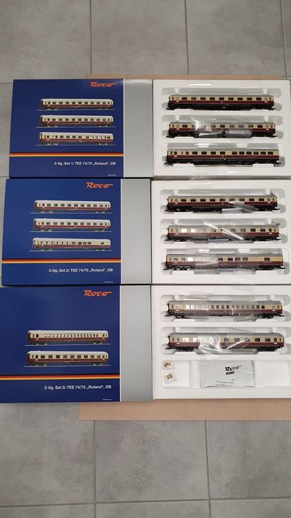 Roco 74072, 74073 und 74074 DB TEE 74/75 Roland (Neu und ...