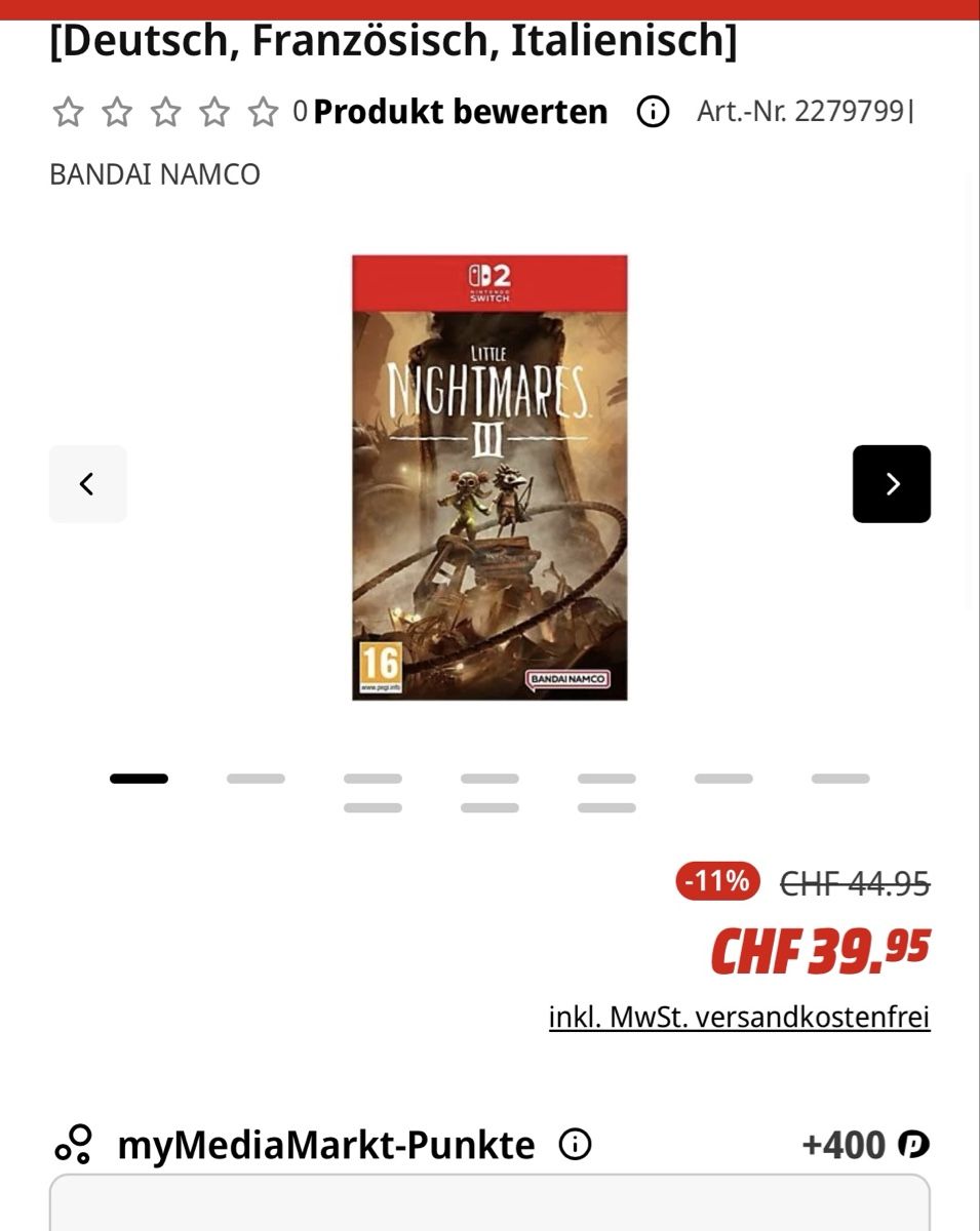 Little Nightmares III - Nintendo Switch - Top Zustand! (Gebraucht) in ...