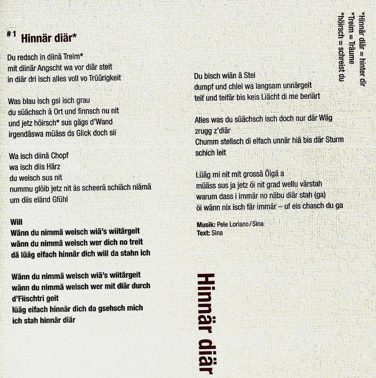 Sina IN WOLKÄ FISCHE Orlando Ribar Thomas Fessler Mundart CD (Gebraucht ...