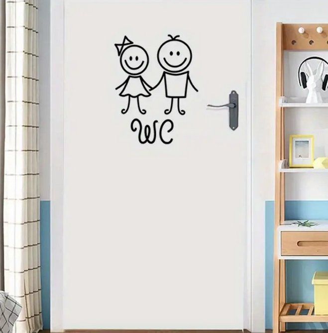 WC TÜR AUFKLEBER "WC" NEU (Neu und originalverpackt) in Bad Ragaz für ...