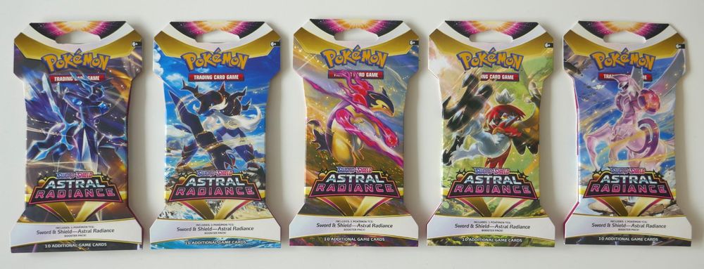 Pokémon 5 x Astral Radiance sleeved Art Set complet EN (Neuf avec ...