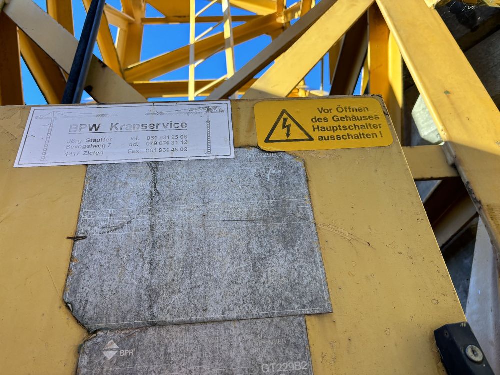 Stirnimann Turmdrehkran (Lot 1579) Standort 4153 Reinach | Kaufen auf ...