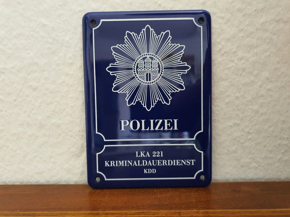 Emailschild Polizei LKA221 Emaille Schild Vintage Retro (Neu (gemäss ...