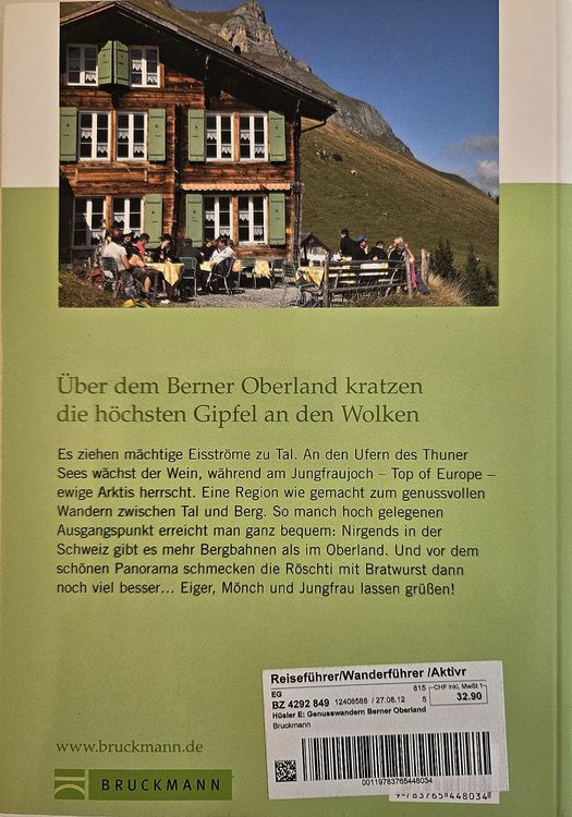 Genusswandern Berner Oberland Eugen E. Hüsler | Kaufen auf Ricardo