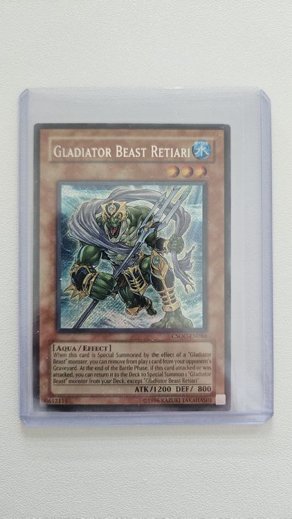 Yu-Gi-Oh Gladiator Beast Retiari (Gebraucht) in Lausen für CHF 80 – mit Lieferung auf Ricardo kaufen