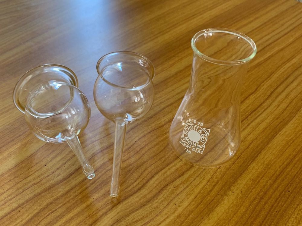 Labormaterial Lot Erlenmeyerkolben Vintage Labor 60er (Gebraucht) in ...