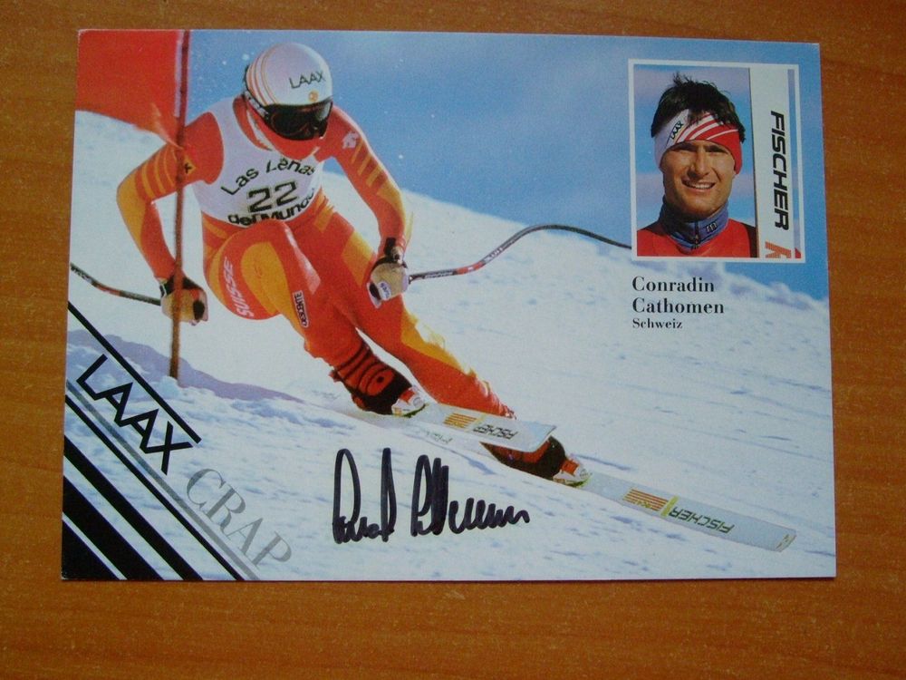 CONRADIN CATHOMEN (CH) AUTOGRAMMKARTE (Gebraucht) in Schachen b. Reute ...