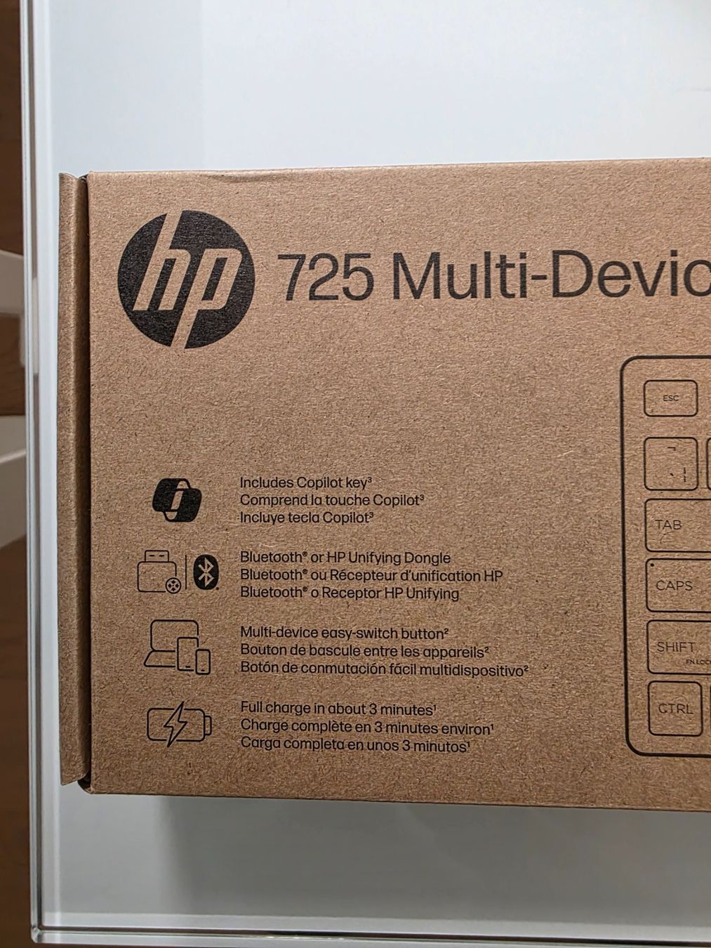 HP 725 Multi-Device Wireless Tastatur & Maus Combo, Neu! (Neu und ...