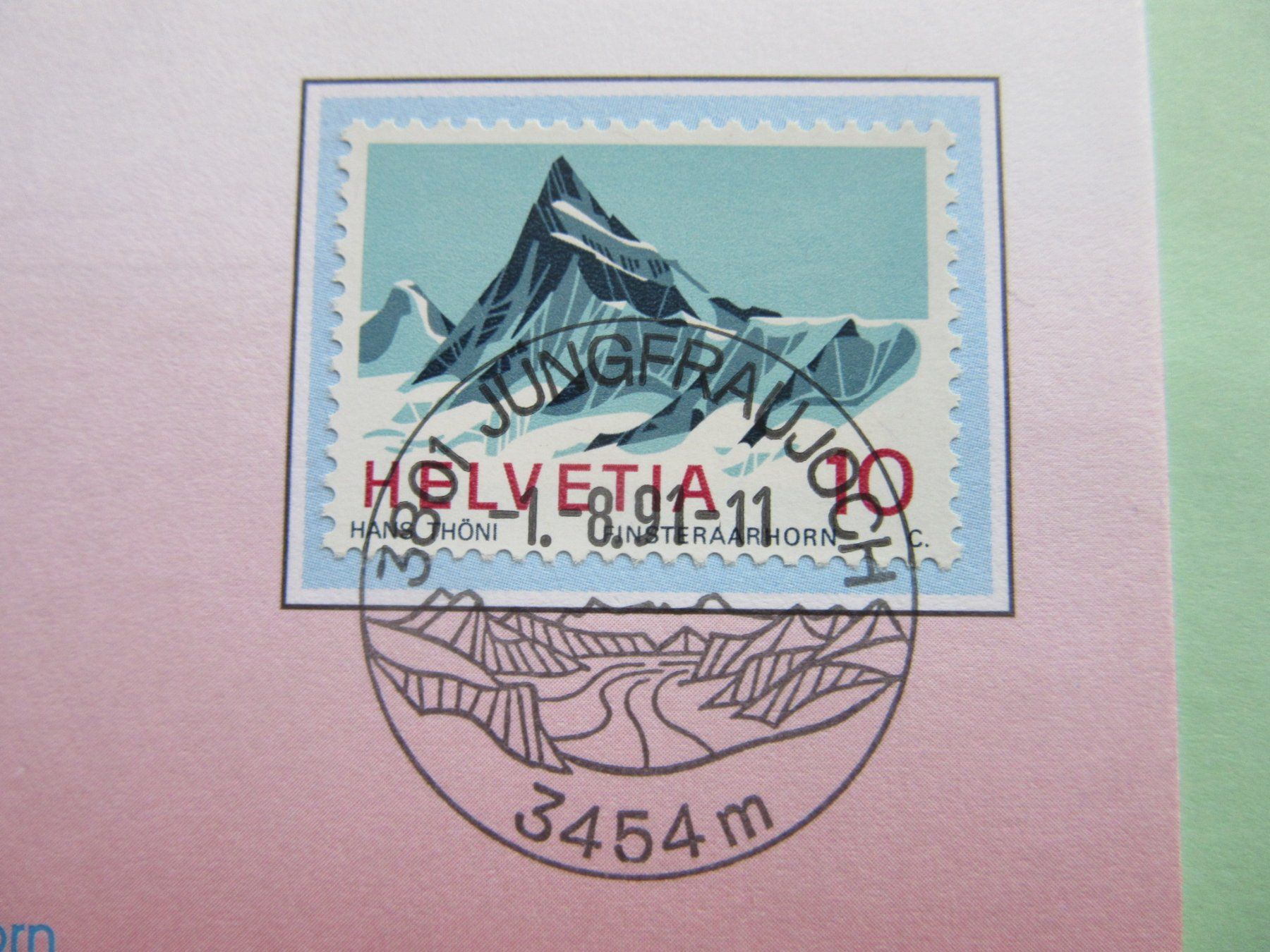 Münzbrief "SCHWEIZER ALPEN - FINSTERAARHORN" (Neu (gemäss Beschreibung ...