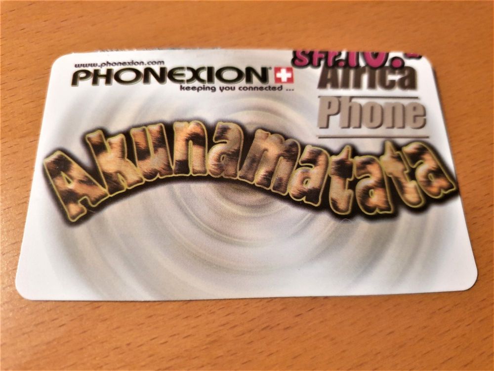 PREPAID - SCHWEIZ - AKUNAMATATA 10 CHF | Kaufen auf Ricardo