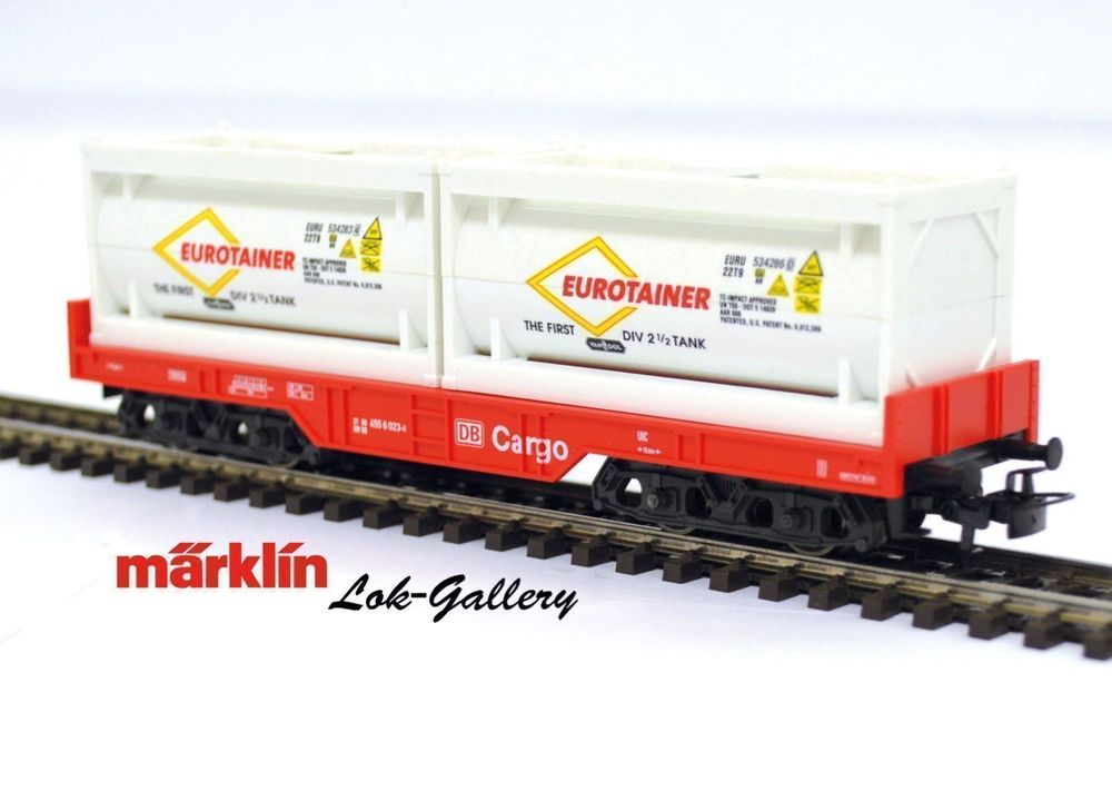 Märklin (29453) Tankcontainertragwagen (Neu (gemäss Beschreibung)) in ...