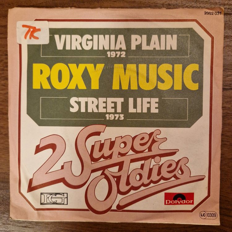 7" Roxy Music - Virginia Plane / Street Life (Gebraucht) in Burg AG für CHF 1 – mit Lieferung ...