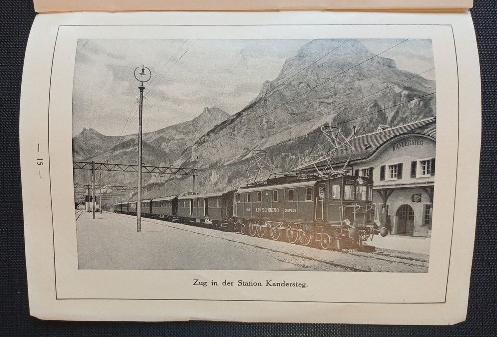 Altes BLS Lokomotive 1-E-1 MASCHINENFABRIK OERLIKON Prospekt (Gebraucht ...