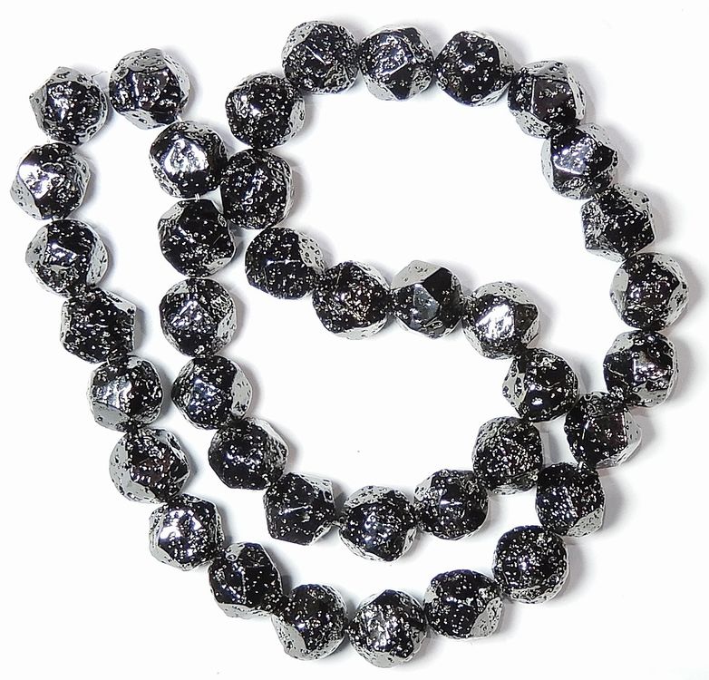 Echte Lava Stein Perlen Titanium bedampfte 10 mm (Neu (gemäss ...