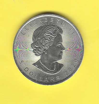 2020 CANADA+ QUEEN ELIZABETH II /999matt Ag/recto AHORNBLATT (Gebraucht ...