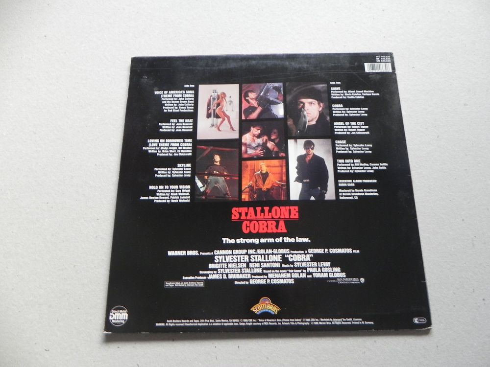 LP Movie Film Musik Soundtrack Cobra Sylvester Stallone 1986 (Gebraucht ...