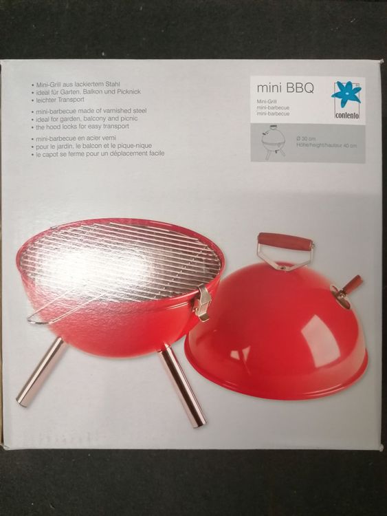 NEU Holzkohlegrill Mini BBQ contento (Neu und originalverpackt) in ...