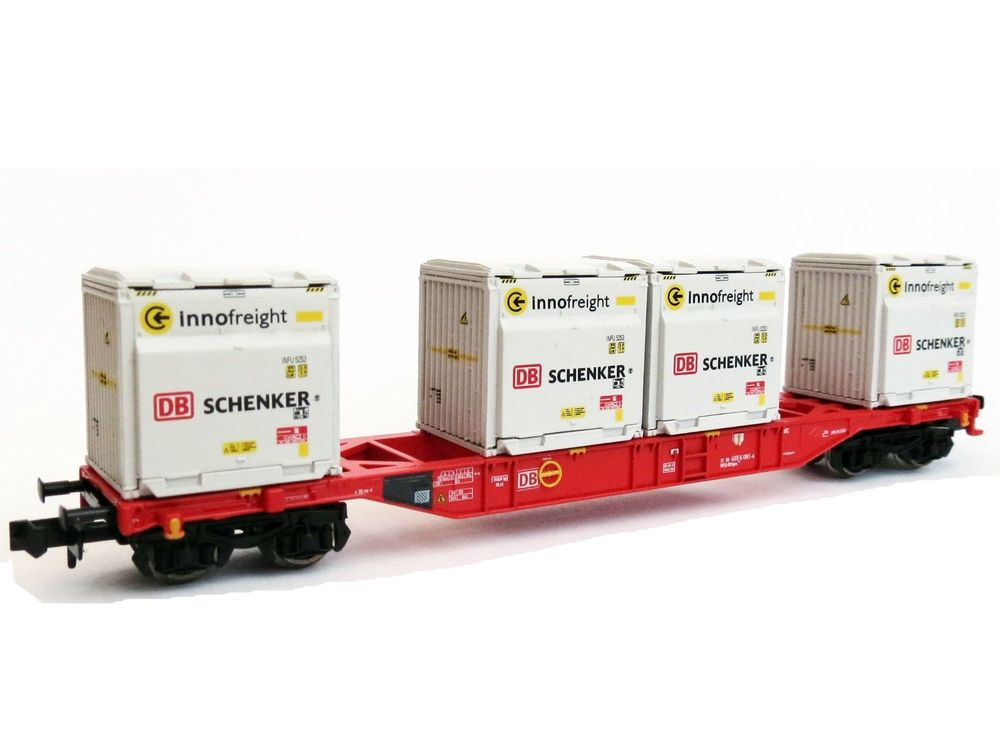 Minitrix 15399-05 DB Schenker, Containertragwagen | Kaufen auf Ricardo