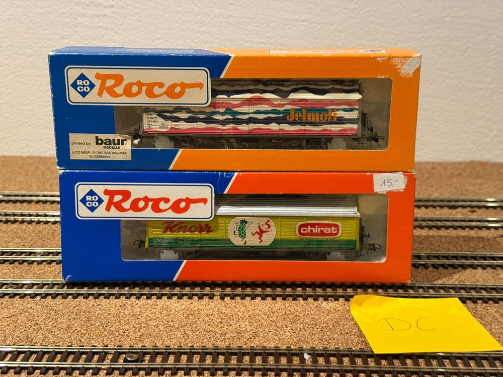 2er Set Roco SBB Schiebewandwagen Hbils Knorr Jelmoli (Gebraucht) in ...