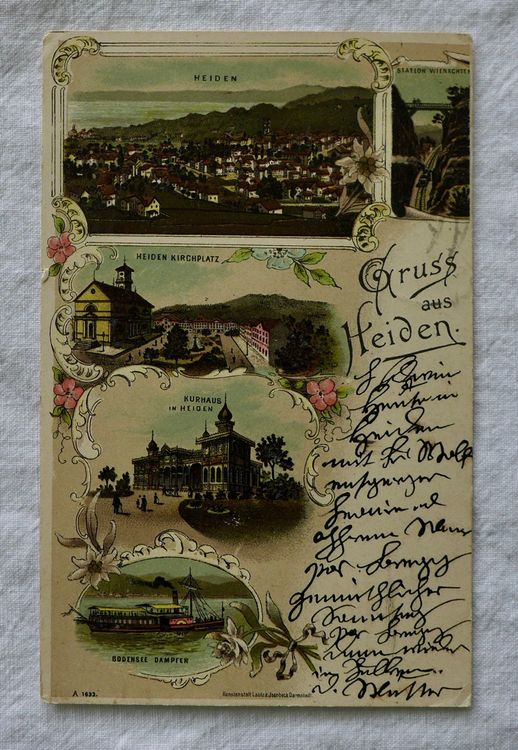 LITHO AK "Gruss aus HEIDEN" AR, Mehrbild | Kaufen auf Ricardo