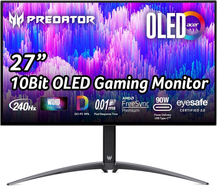 Acer Predator X27U Gaming Monitor 27’’ 240Hz, 0.03ms NEU OLE (Neu und ...