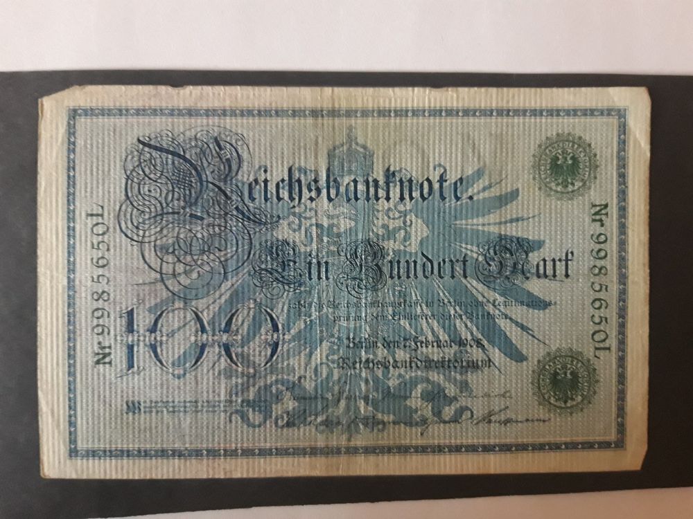 Deutsches Reich - 100 Mark 1908 | Kaufen auf Ricardo