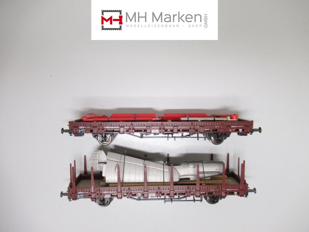 Roco 2x 46539 Rungenwagen mit Beladung DC H0 | Kaufen auf Ricardo