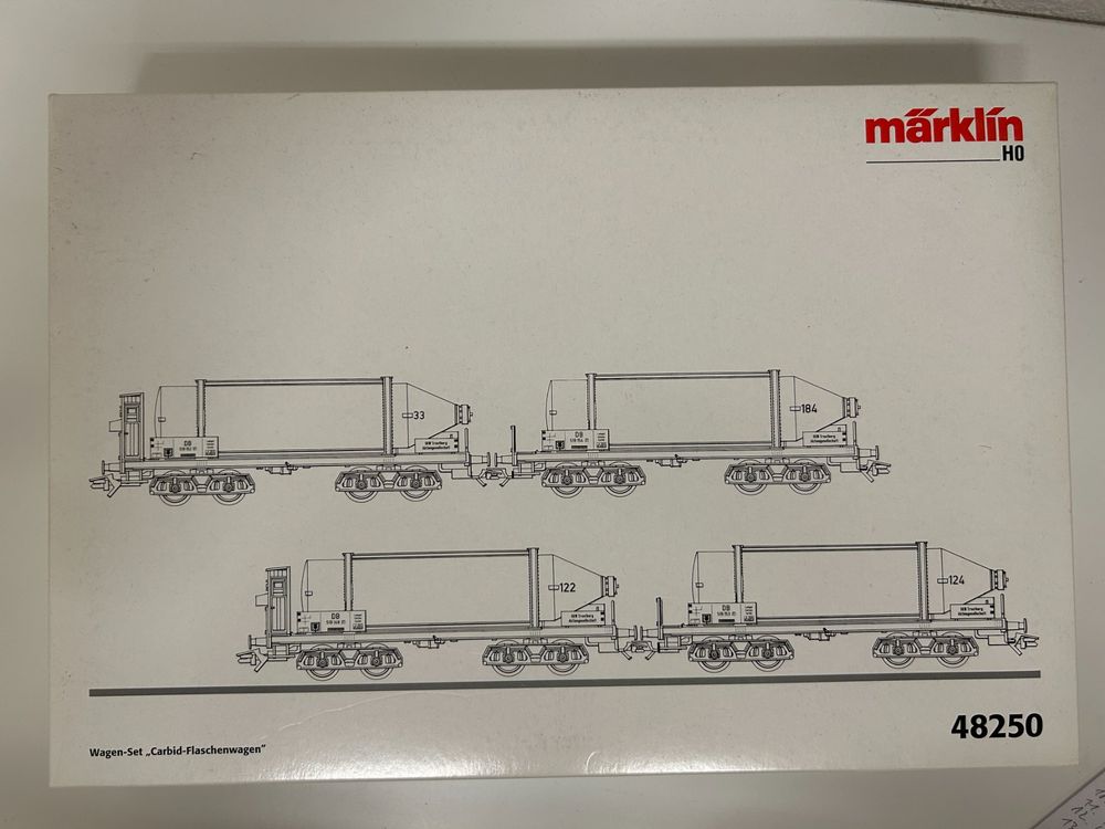 Märklin 48250 Wagen-Set "Carbid-Flaschenwagen SKW Trostberg" (Neu und ...