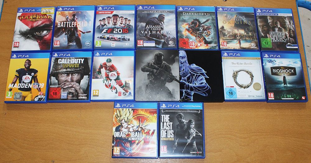 16 PS4 Spiele und 10 PS2 Spiele (Gebraucht) in Volketswil für CHF 65 ...