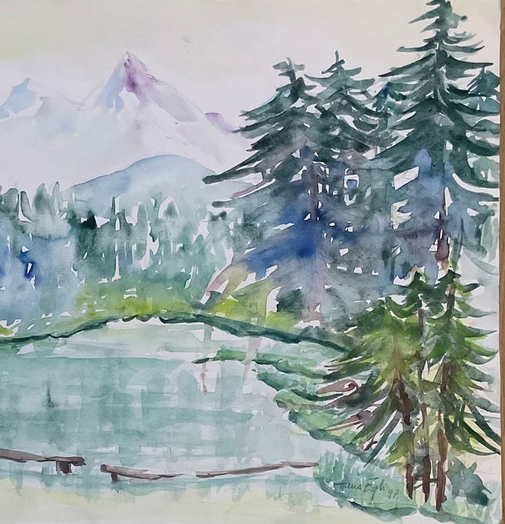 Hans Egli (1928) Landschafts Aquarell | Kaufen auf Ricardo