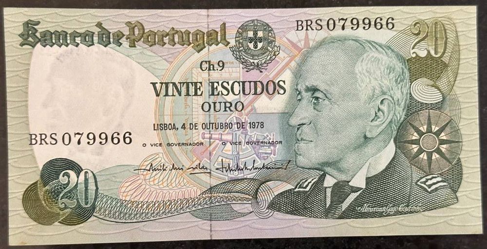 20 Escudos Portugal Banknote von 1978 - Selten! (Gebraucht) in Beringen ...
