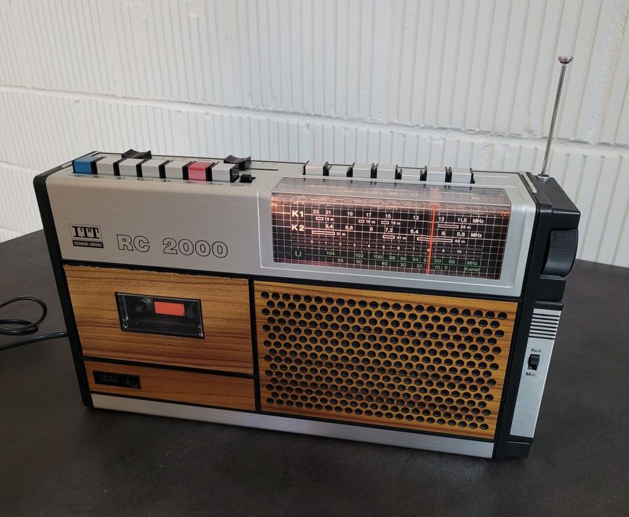ITT RC 2000 Radio Cassette Recorder Schaub Lorenz 1973-1976 (Gebraucht ...