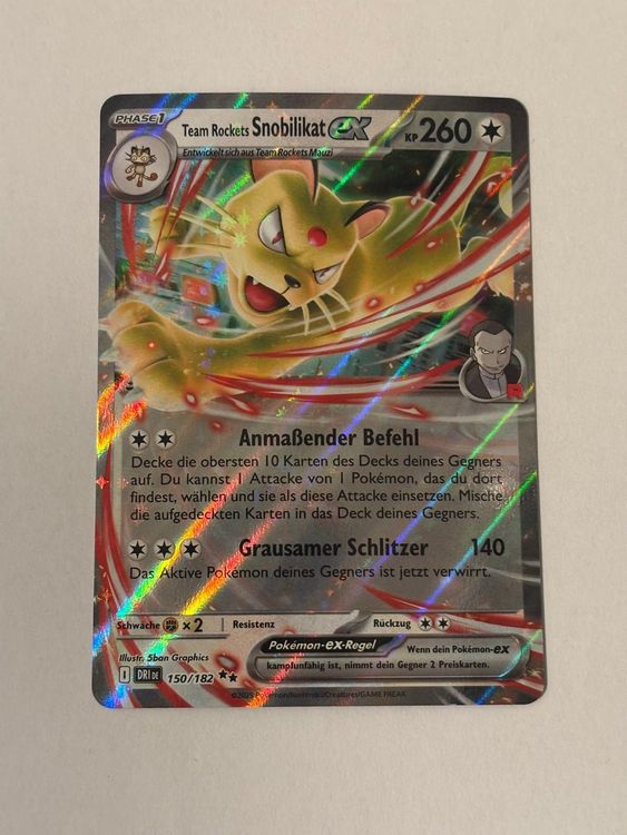Pokémon Team Rockets Snobilikat ex – DRI 150/182 (Gebraucht) in St ...