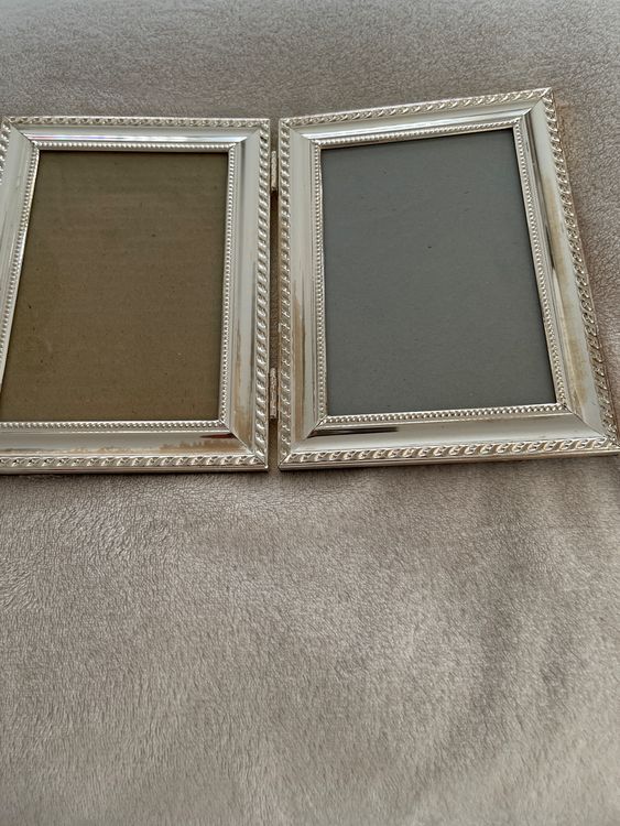 Doppel Bilderrahmen Silberfarben Vintage Deko (Gebraucht) in Gutenswil für CHF 24 – mit ...