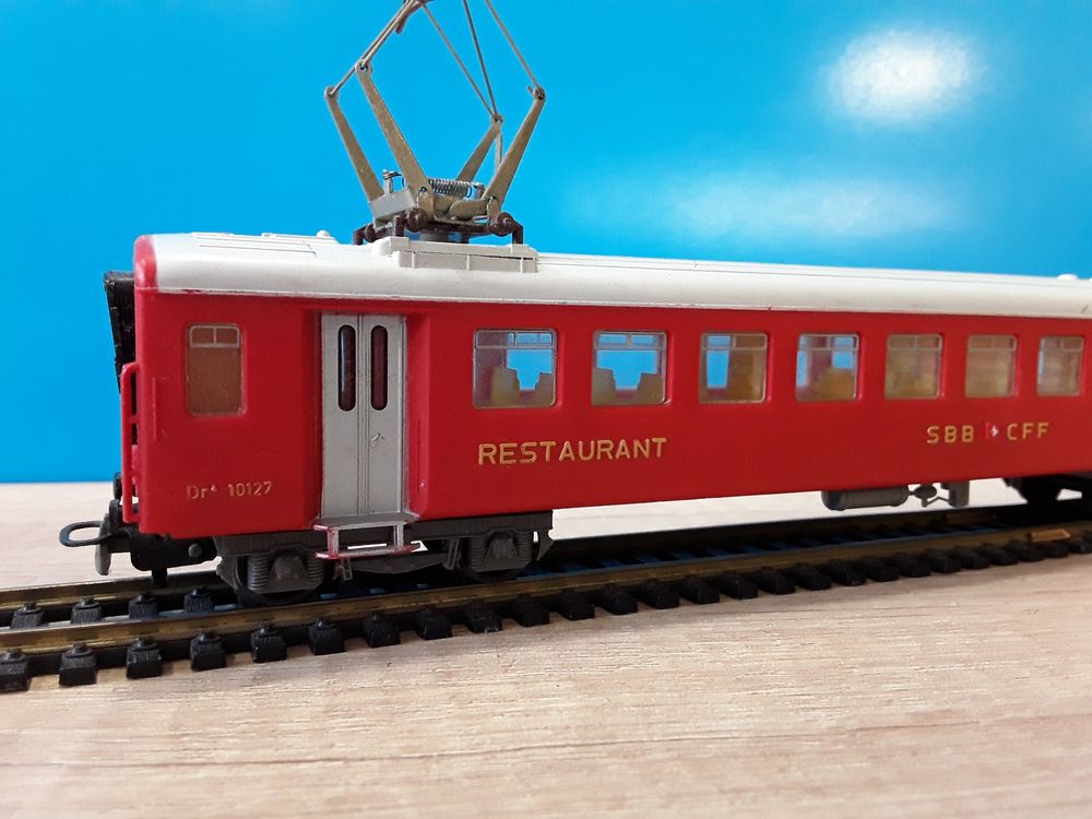 Kleinbahn _ 1 x SBB Restaurant _ 1 x Personenwagen _ Spur H0 (Gebraucht) in Uerikon für CHF 27 ...