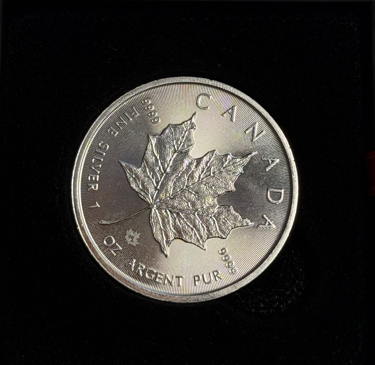 Silbermünze Maple Leaf 2025/ 1 Unze / Kanada (Neu und originalverpackt ...