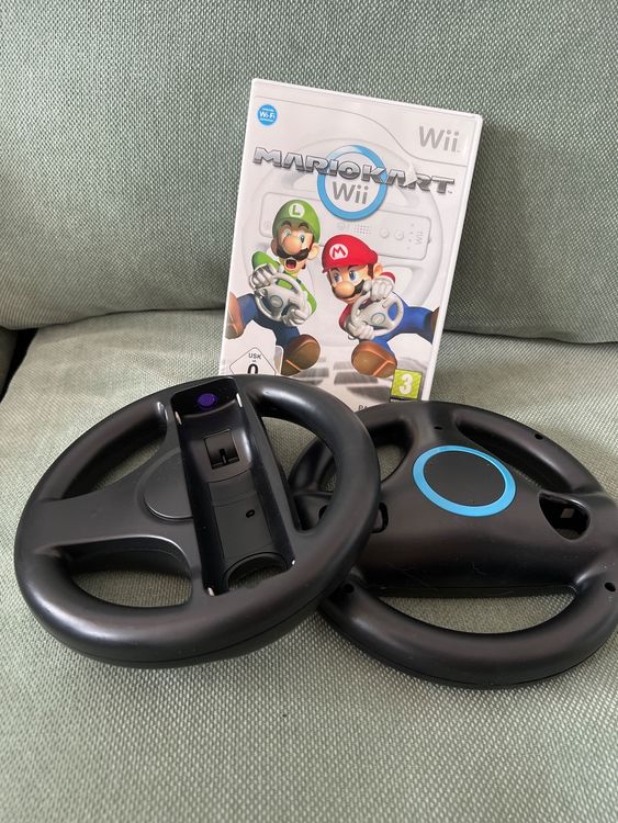 MARIO KART Wii Game + 2 racing wheel | Kaufen auf Ricardo