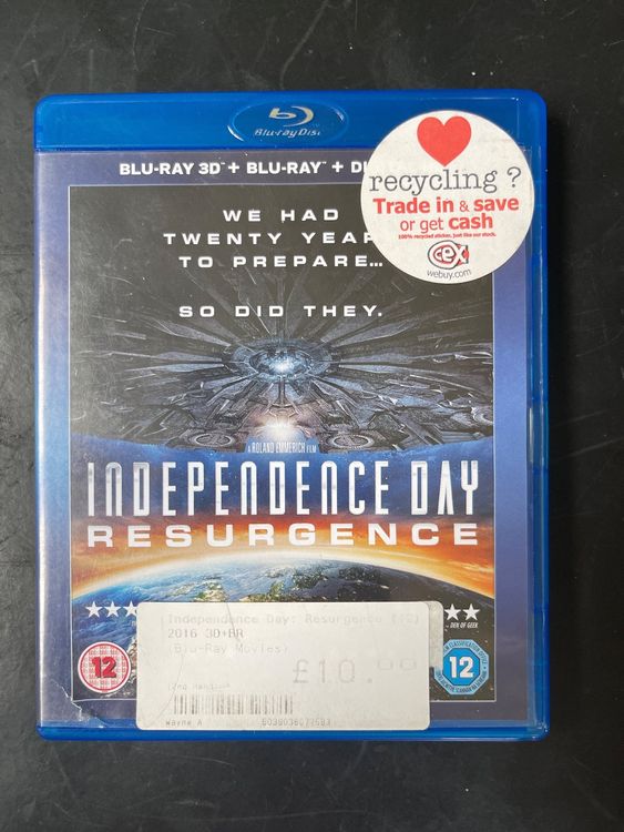 Independence Day Resurgence Blu-Ray 3D | Kaufen auf Ricardo