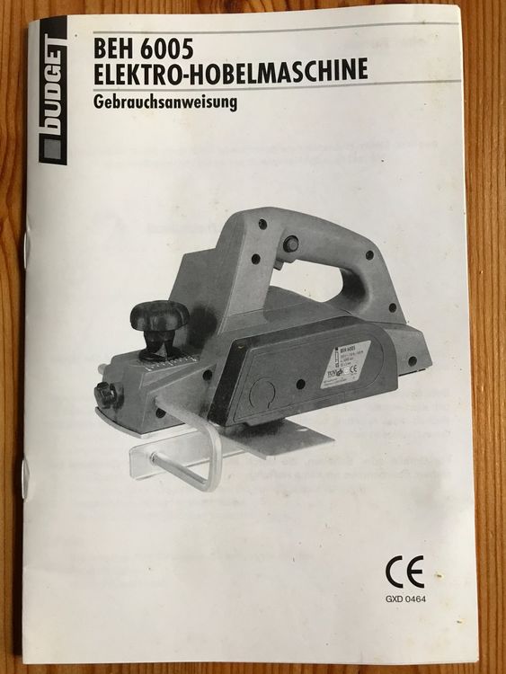 Elektro-Hobelmaschine BEH 6005 wenig gebraucht (Gebraucht) in Zürich ...