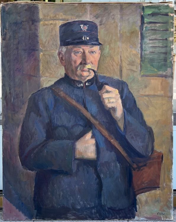 Ernst Müller-Göls (1902-2001)Grosse Gemälde von eine Beamte (Gebraucht) in Root für CHF 49 – nur ...